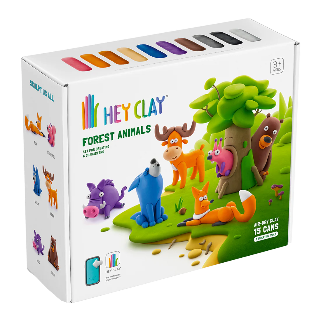 Hey Clay - Ensemble d'animaux de la forêt – Ojeux