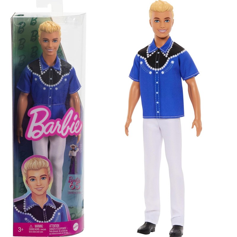 Barbie Fashionistas Ken Doll #226 yeux bleu chemise cowboy – Ojeux