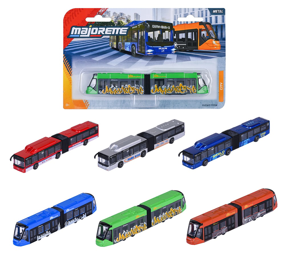 Majorette - Autobus urbain MAN et tramway Avenio, Assortiment – Ojeux