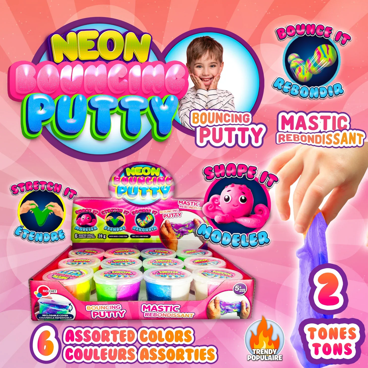 Neon Bouncing Putty – Ojeux