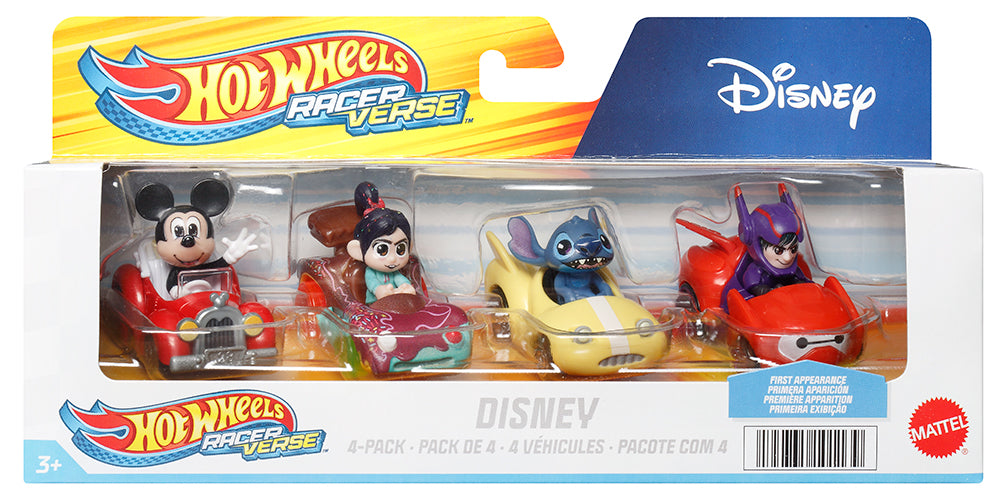 Hot Wheels - RacerVerse - Ensemble de 4 véhicules – Ojeux